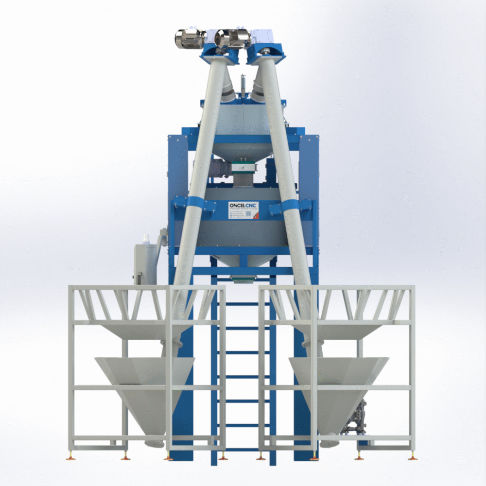 Automatic Mortar Mixing Machine With 2 Spiral (MX OM2) - Oncel CNC